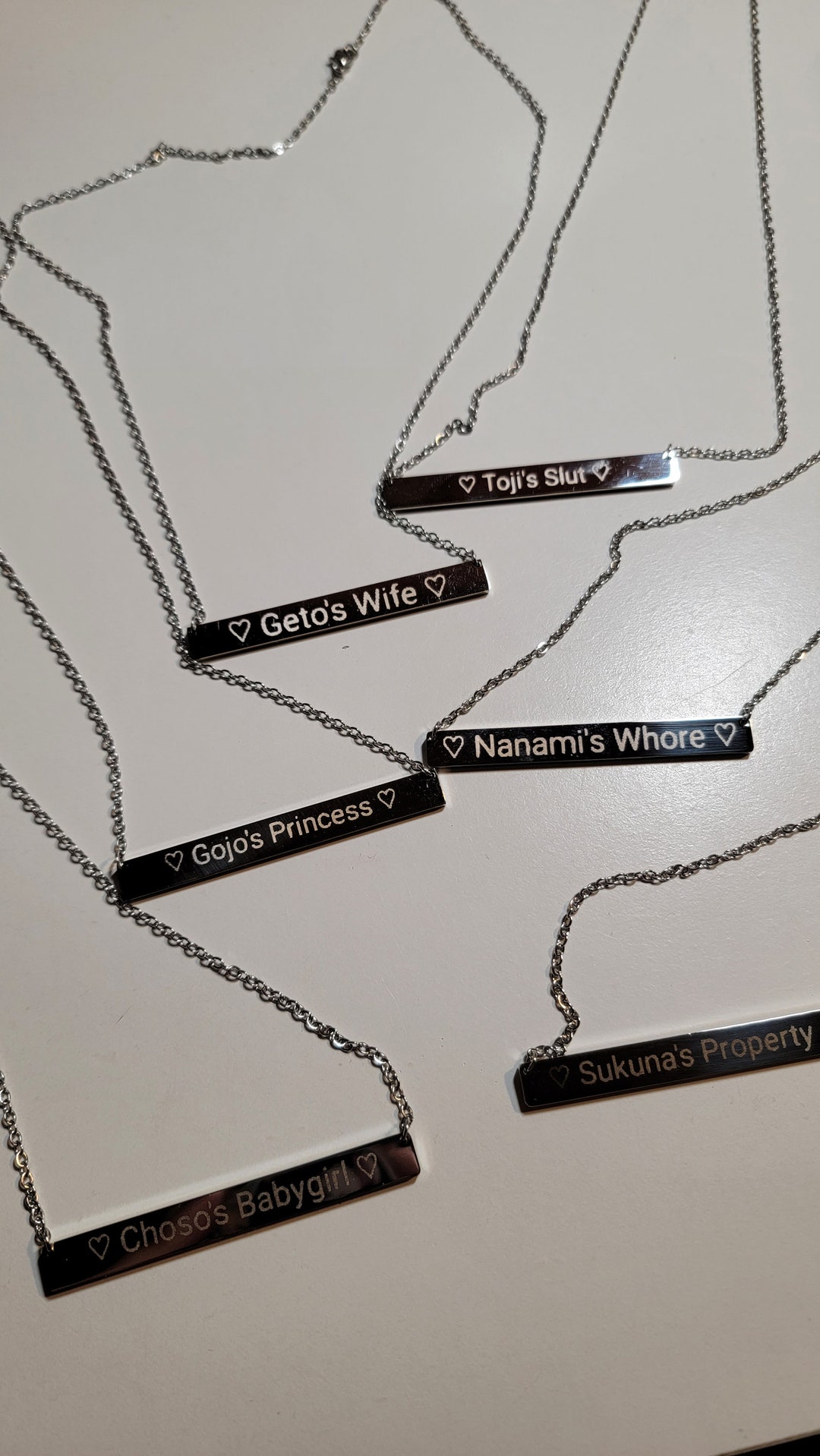 Jujutsu Kaisen Character Engraved Necklace - Choso Nanami Gojo Toji ...