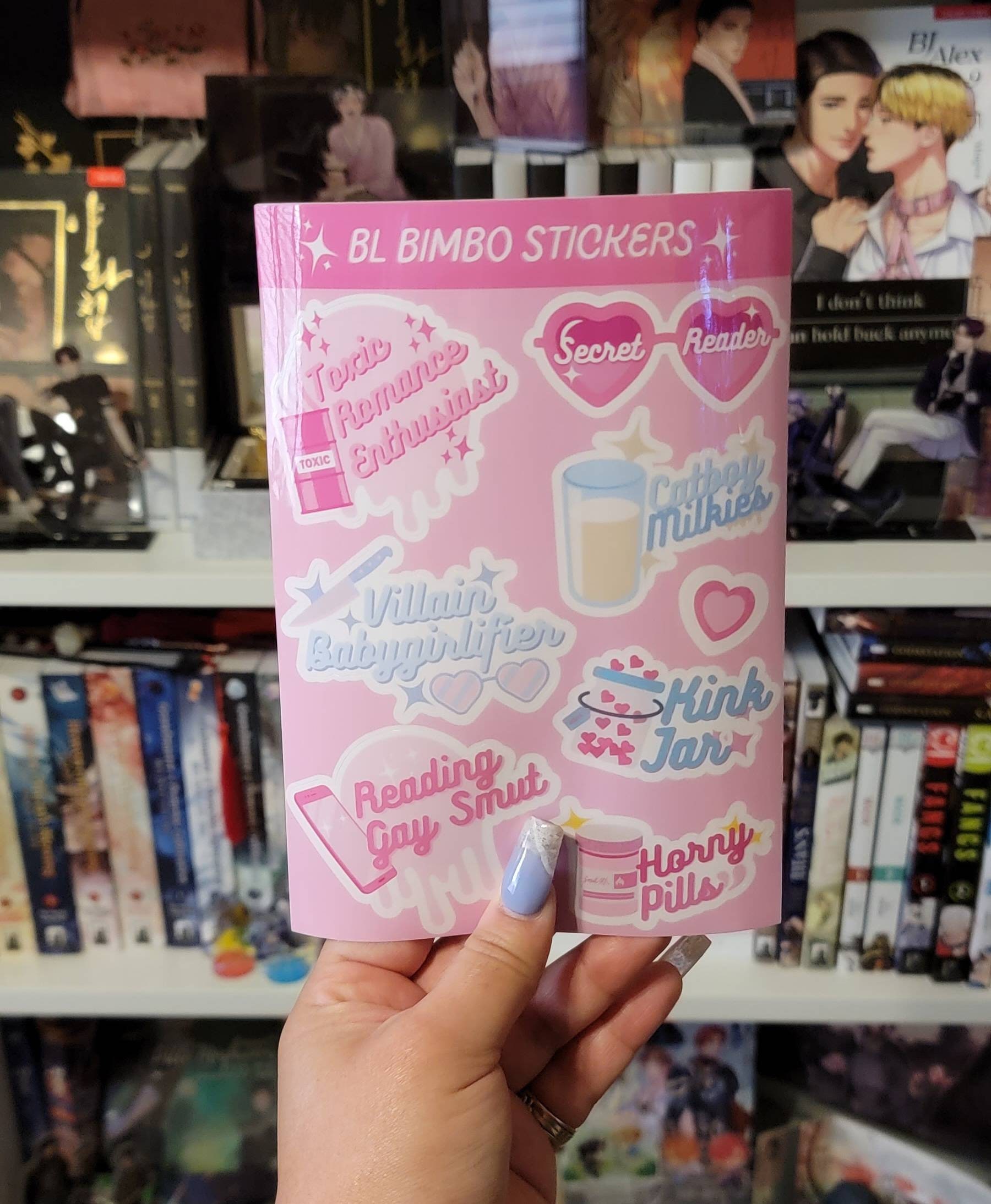 BL Bimbo Boys' Love Yaoi Reader Sticker Sheet - Etsy UK