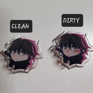 Slow Damage Character & Couple Acrylic Pins - Etsy