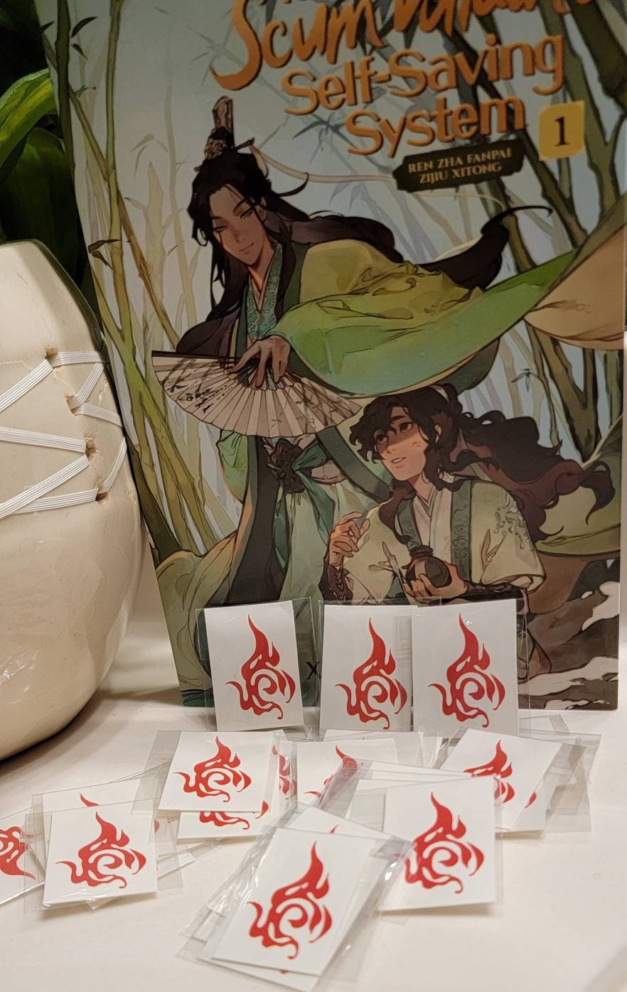 Heavenly Demon Mark Temporary Tattoo Luo Binghe Inspired - Etsy