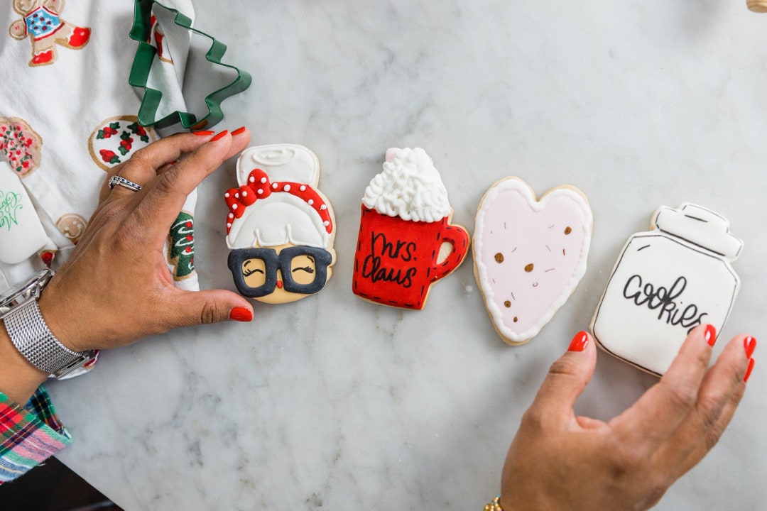 Mrs. Claus Cookie Set - Christmas Cookies - Etsy