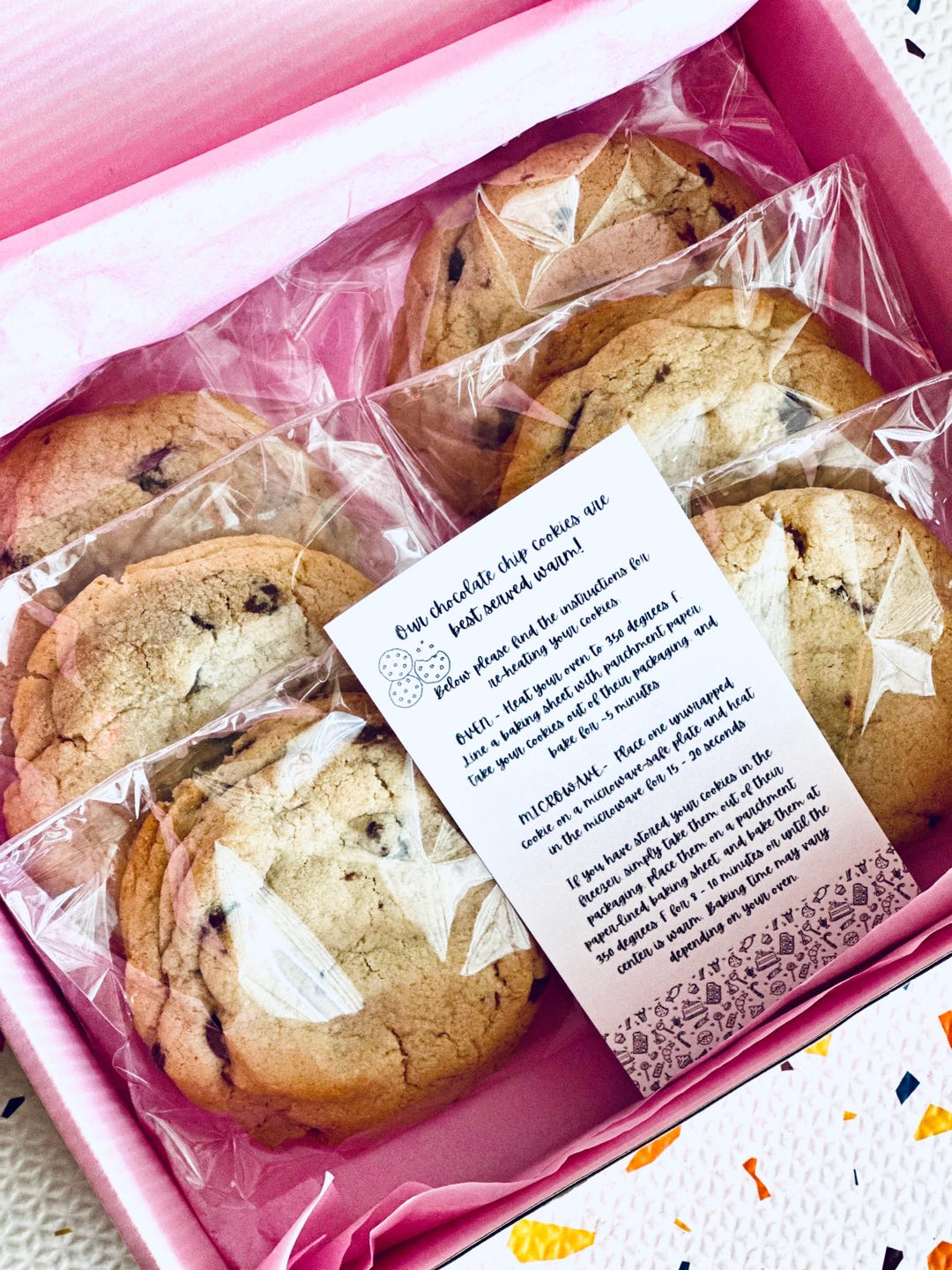Chunky Chocolate Chip Cookie Box - Etsy