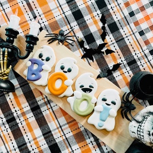 Halloween Boo Ghosts Cookie Set - Boo Ghosts Cookie Box - Etsy