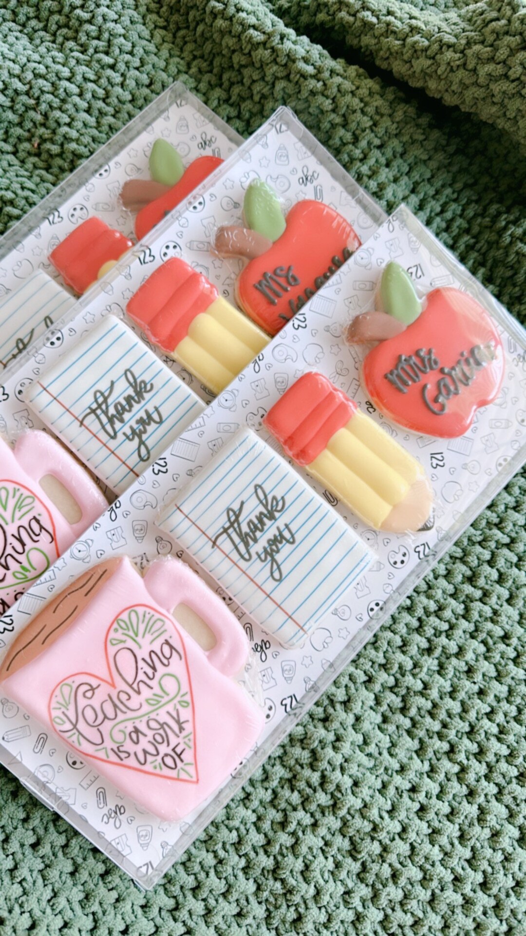 Teacher Appreciation Cookie Set Teacher Appreciation Gift Set Teacher ...