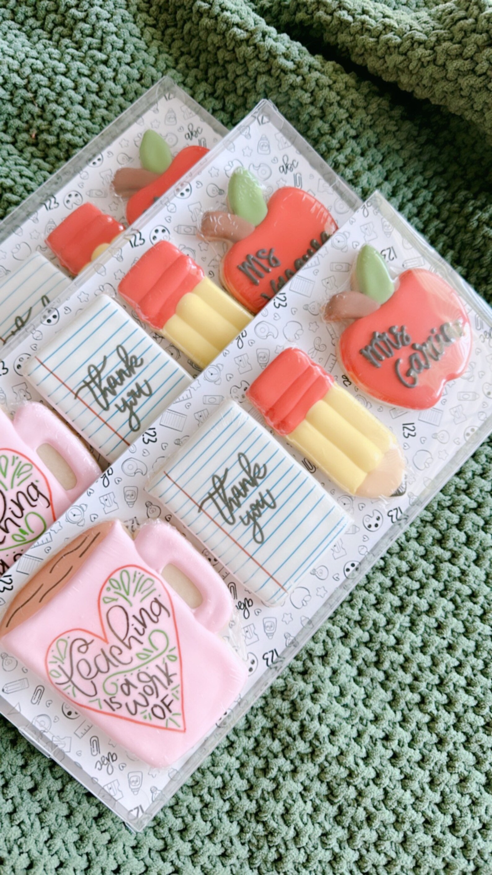 Teacher Appreciation Cookie Set Teacher Appreciation Gift Set Teacher ...