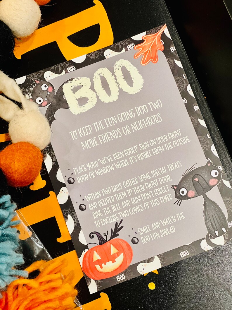 Boo Cookie Set - Halloween Boo Cookie Set - Etsy