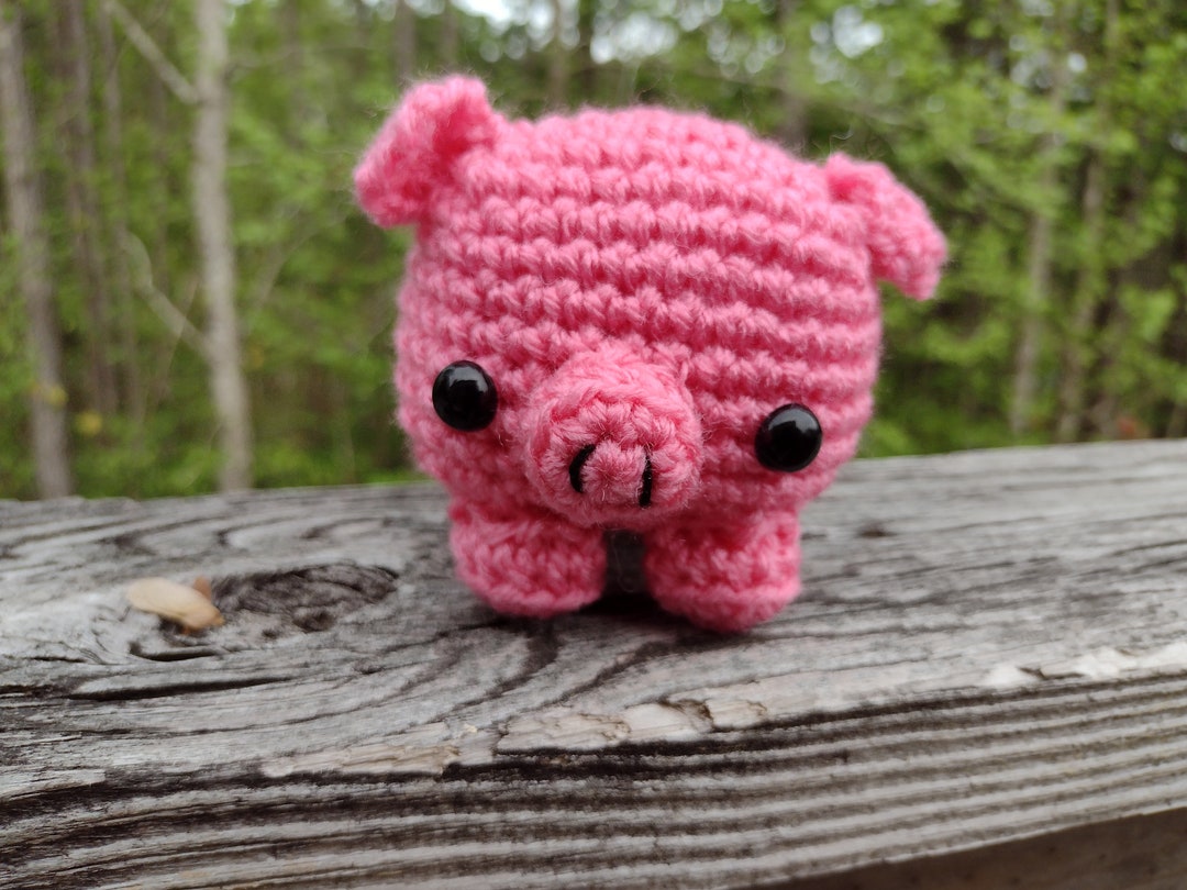 Crocheted Cube Pigs Birthday Gift Multiple Colors Cubed Animals Kids ...