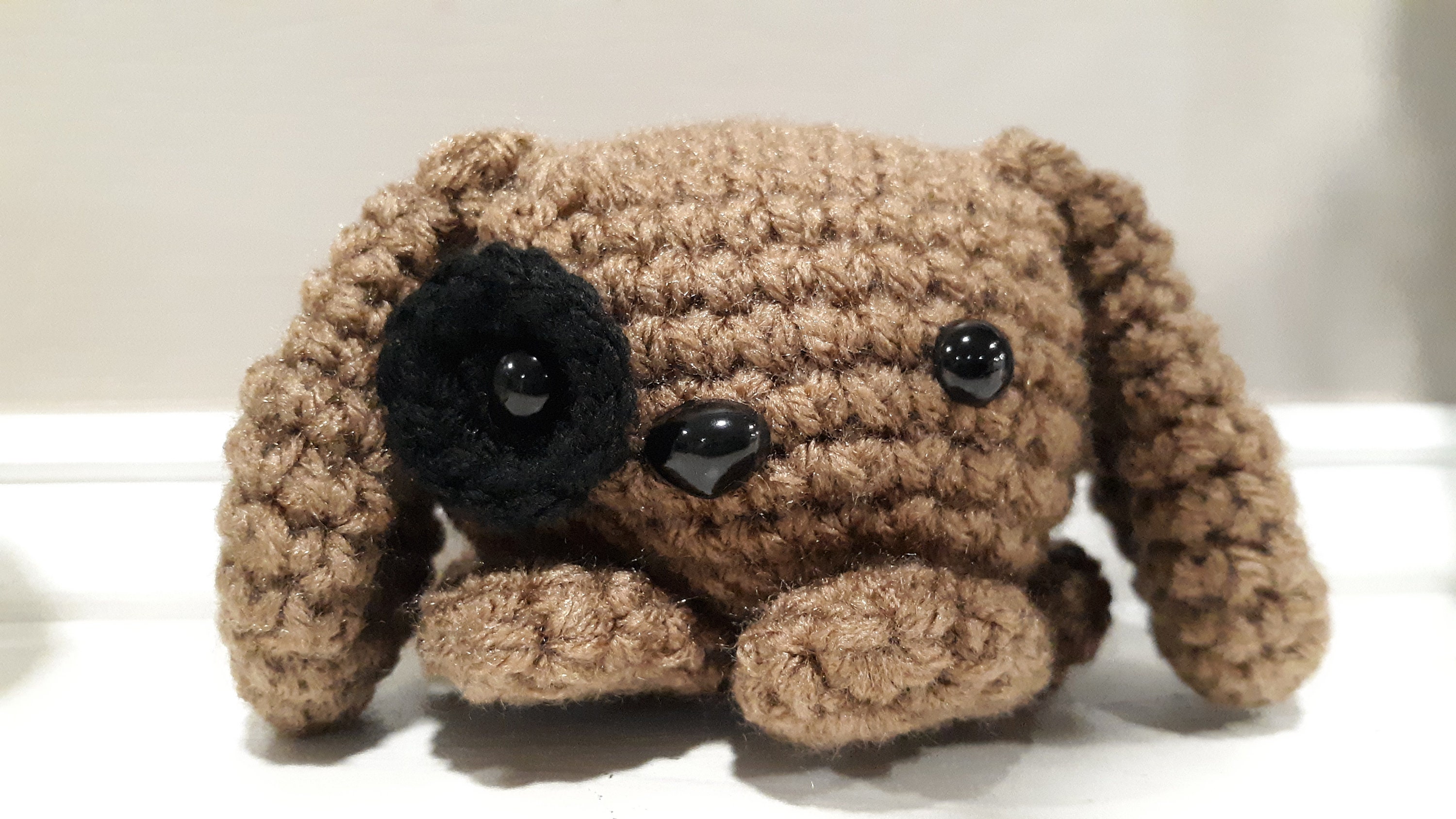 Crocheted cube dog puppy customizable children's toy | Etsy