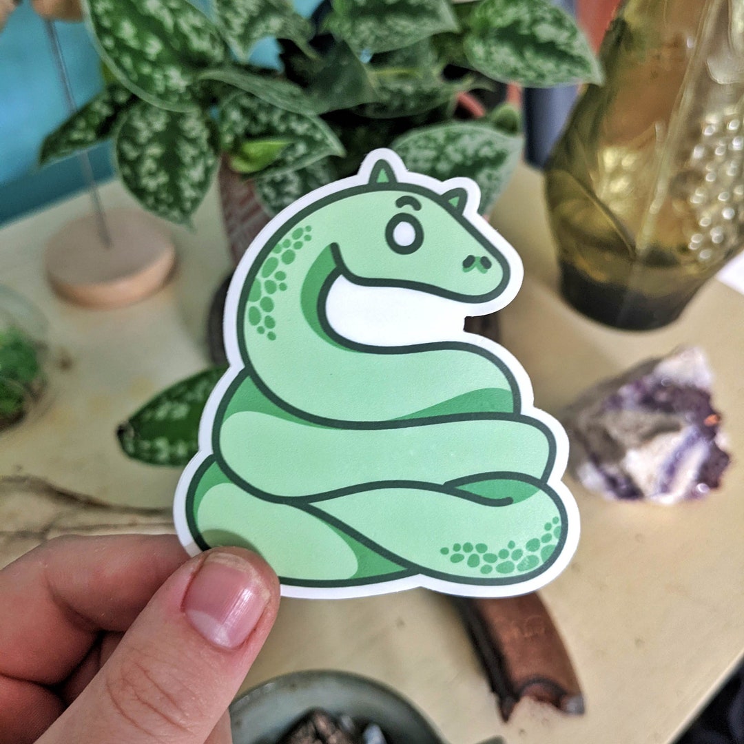 Snake Vinyl Sticker | Waterproof & Durable | Cute Reptile Animal ...