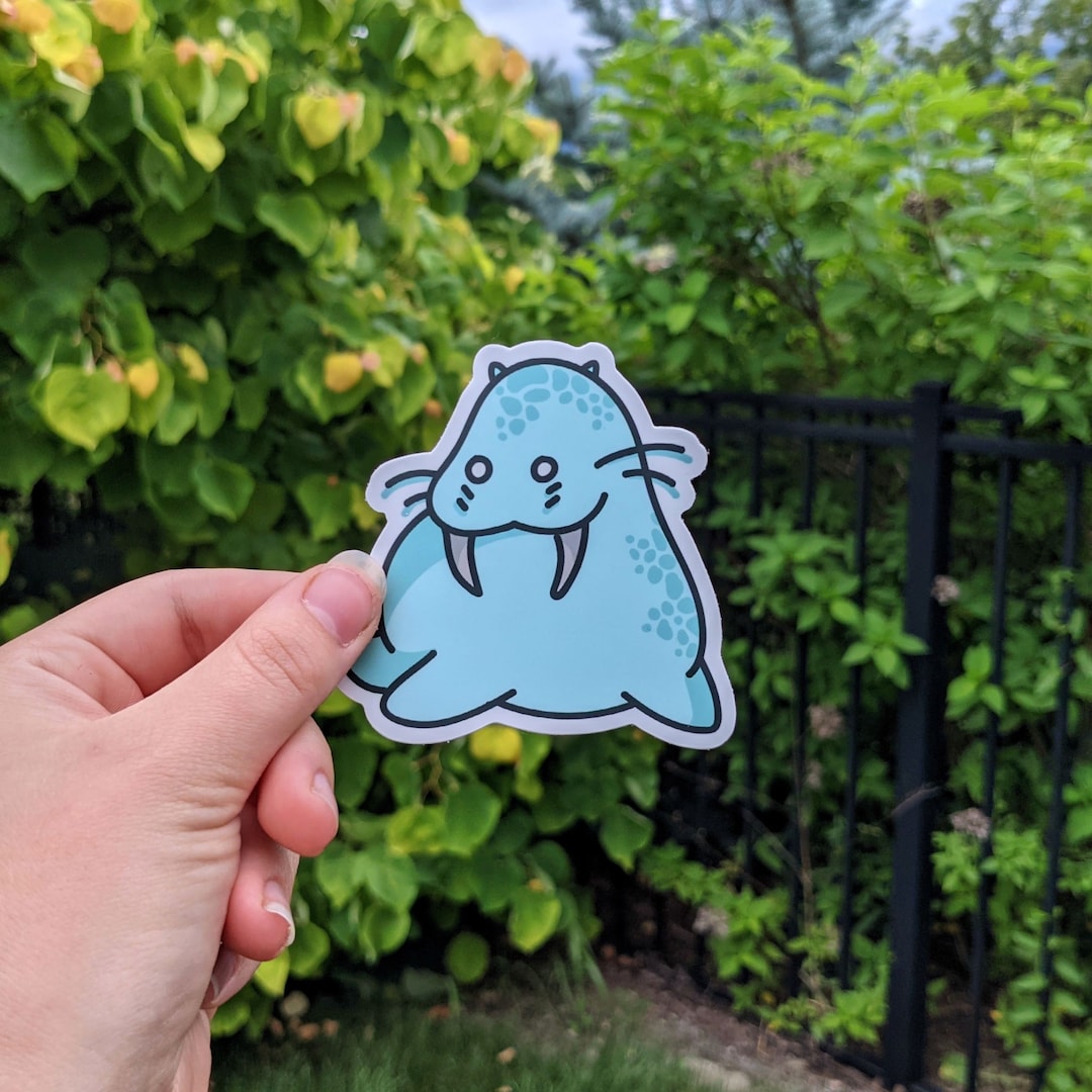 Walrus Vinyl Sticker Weatherproof Vinyl Decal Walrus Sea - Etsy UK