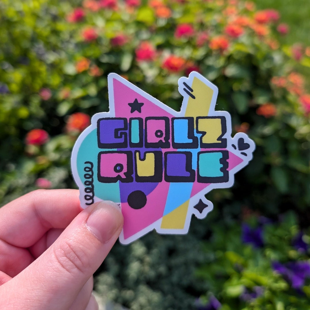 Girlz Rule Vinyl Sticker Waterproof & Durable Cute Retro Girls Rule ...