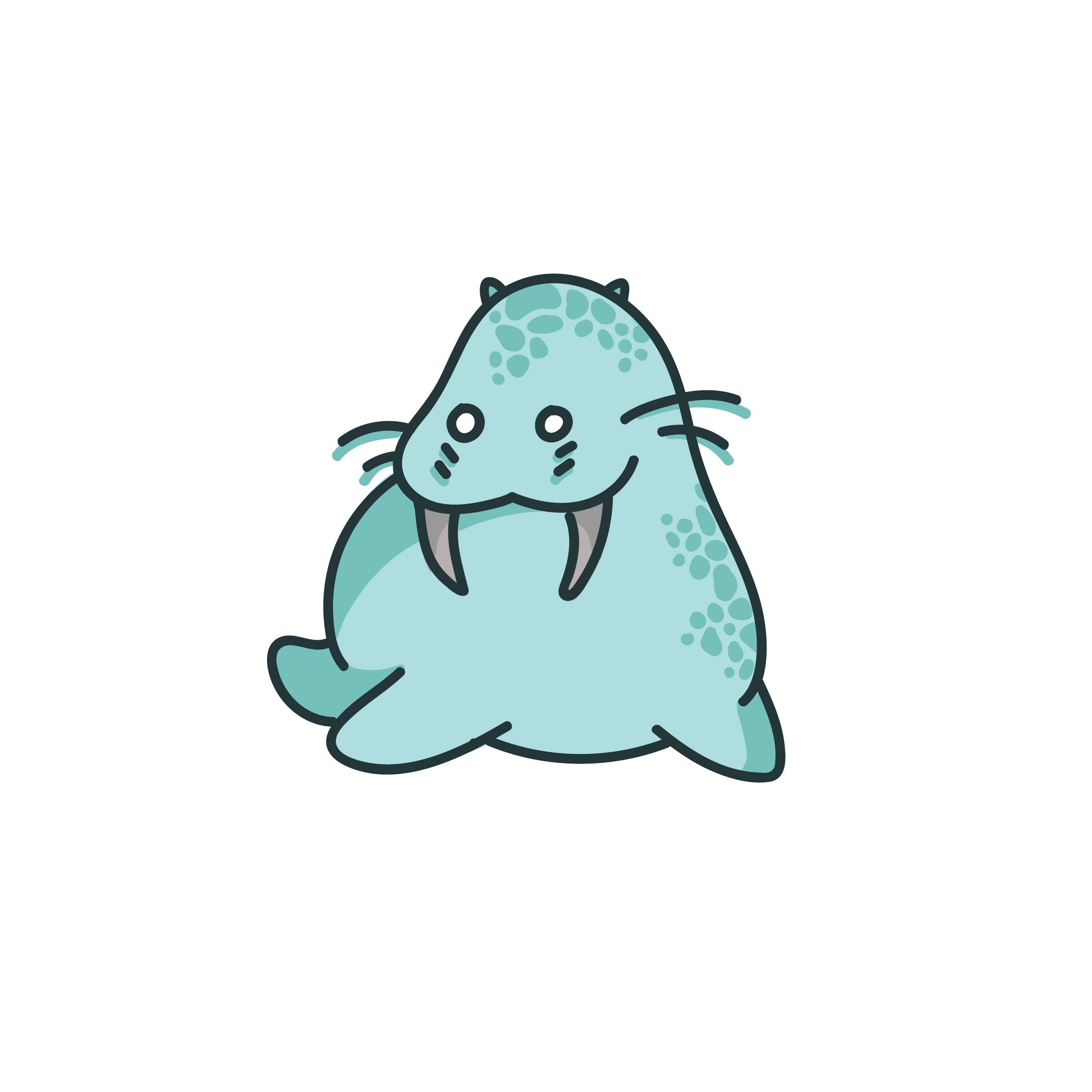 Walrus Vinyl Sticker Weatherproof Vinyl Decal Walrus Sea - Etsy UK