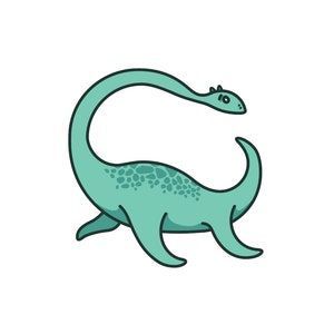 Lock Ness Monster nessie Vinyl Sticker Waterproof & Durable Cute Animal ...