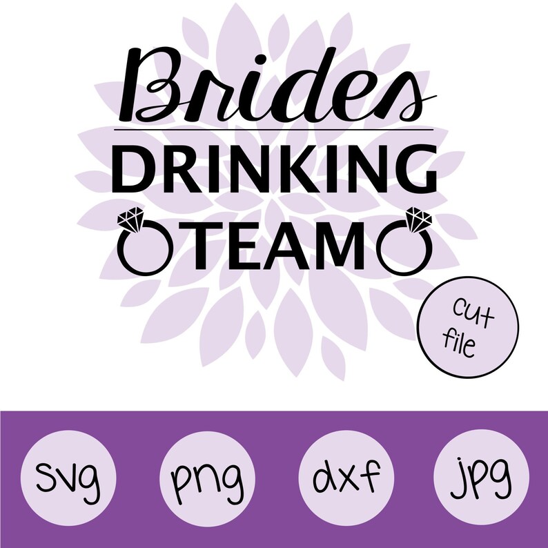 Brides Drinking Team / Bridal Party / Wedding / Bachlorette Party / Cut ...