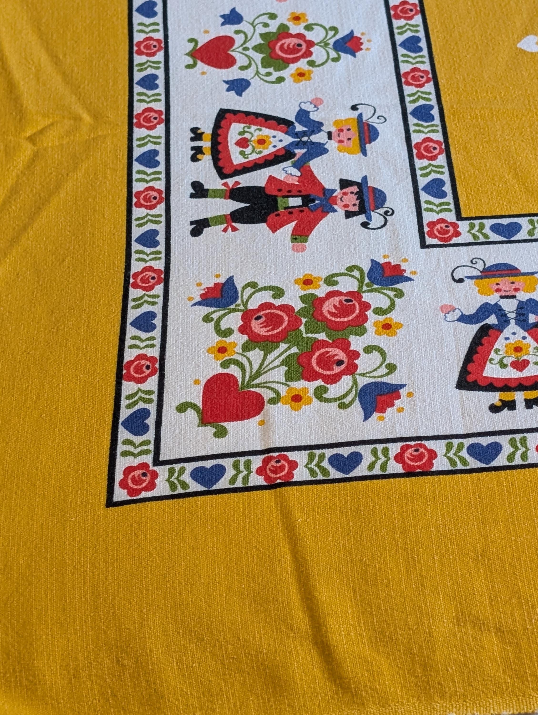Austrian Folk Art Folk Art Painted Marriage Bench. Austrian Empire.