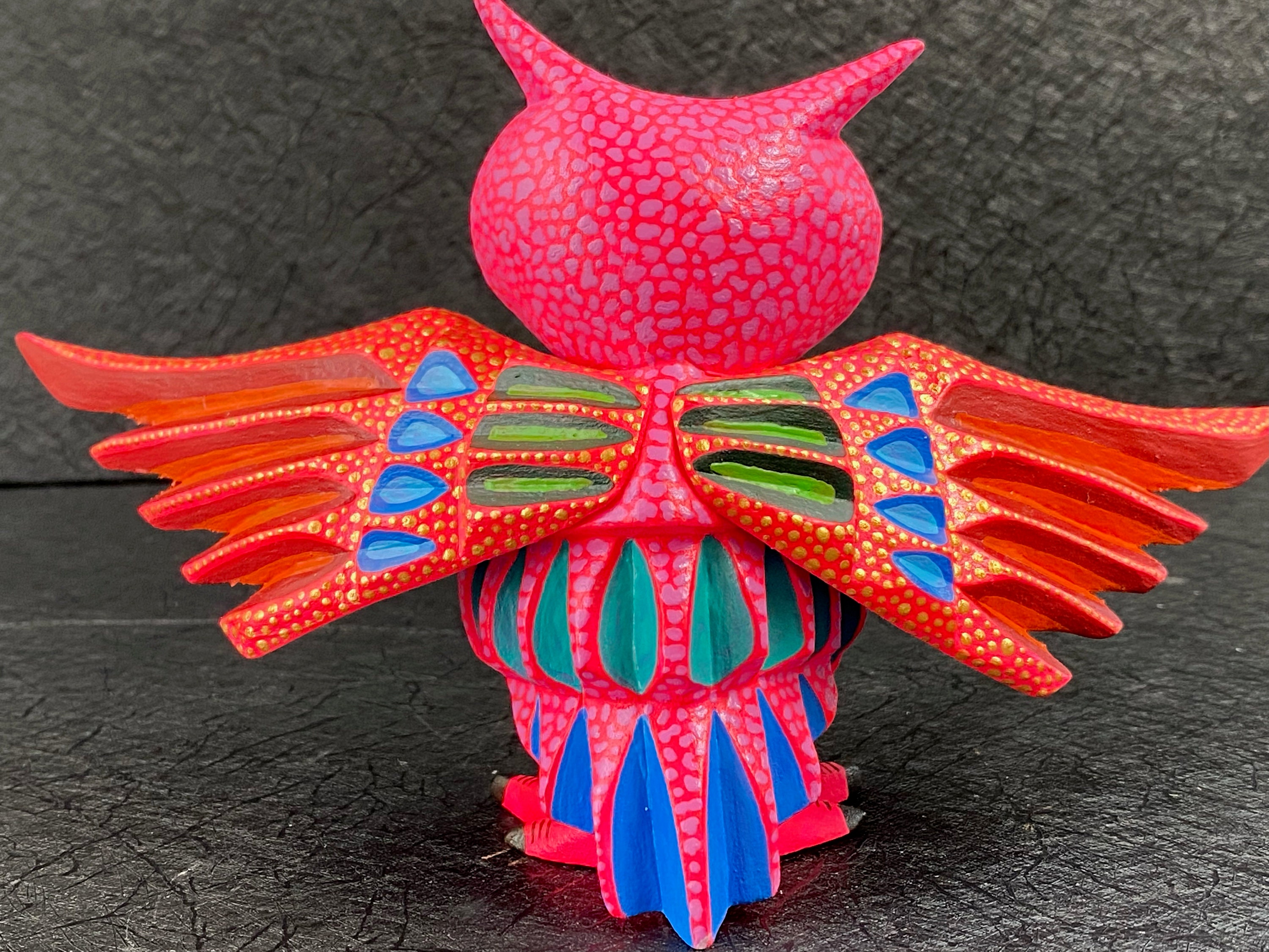 Zapotec Alebrije Owl Wood Sculpture Oaxaca Buho Signed - Etsy