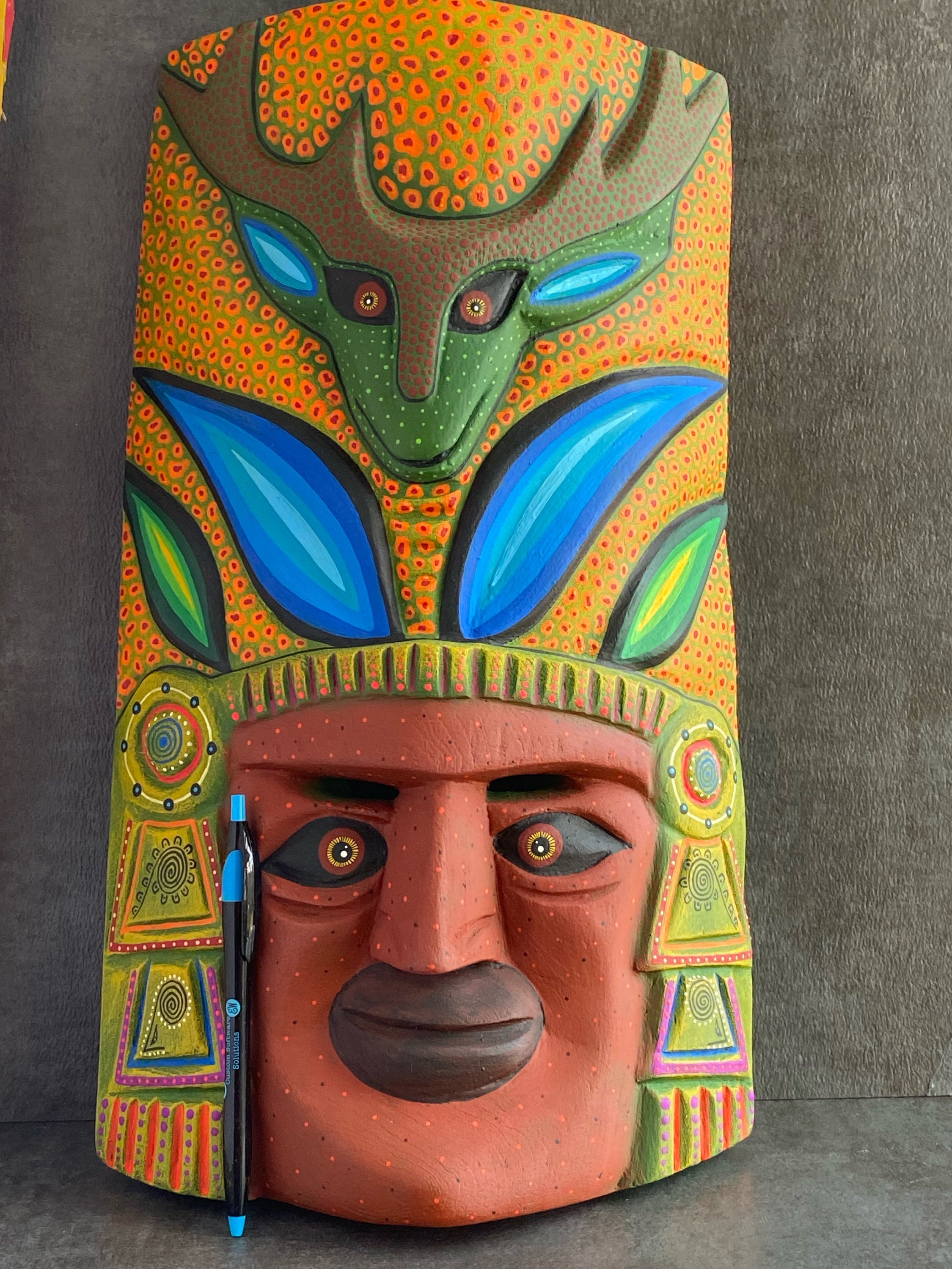 Zapotec Nahual Mask: Hand-carved Mexican Deer Shifter Art by Jesus ...