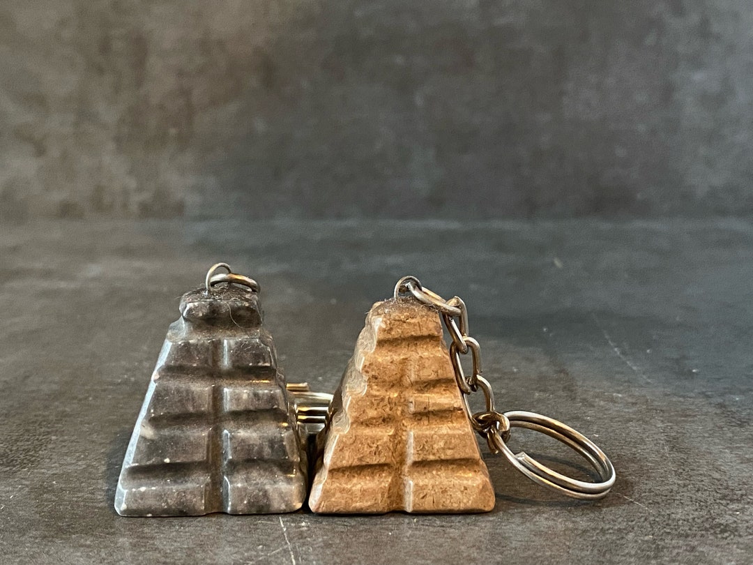 Monte Alban Stone Carved Keychain Oaxaca Zapotec Keychain Oaxaca ...