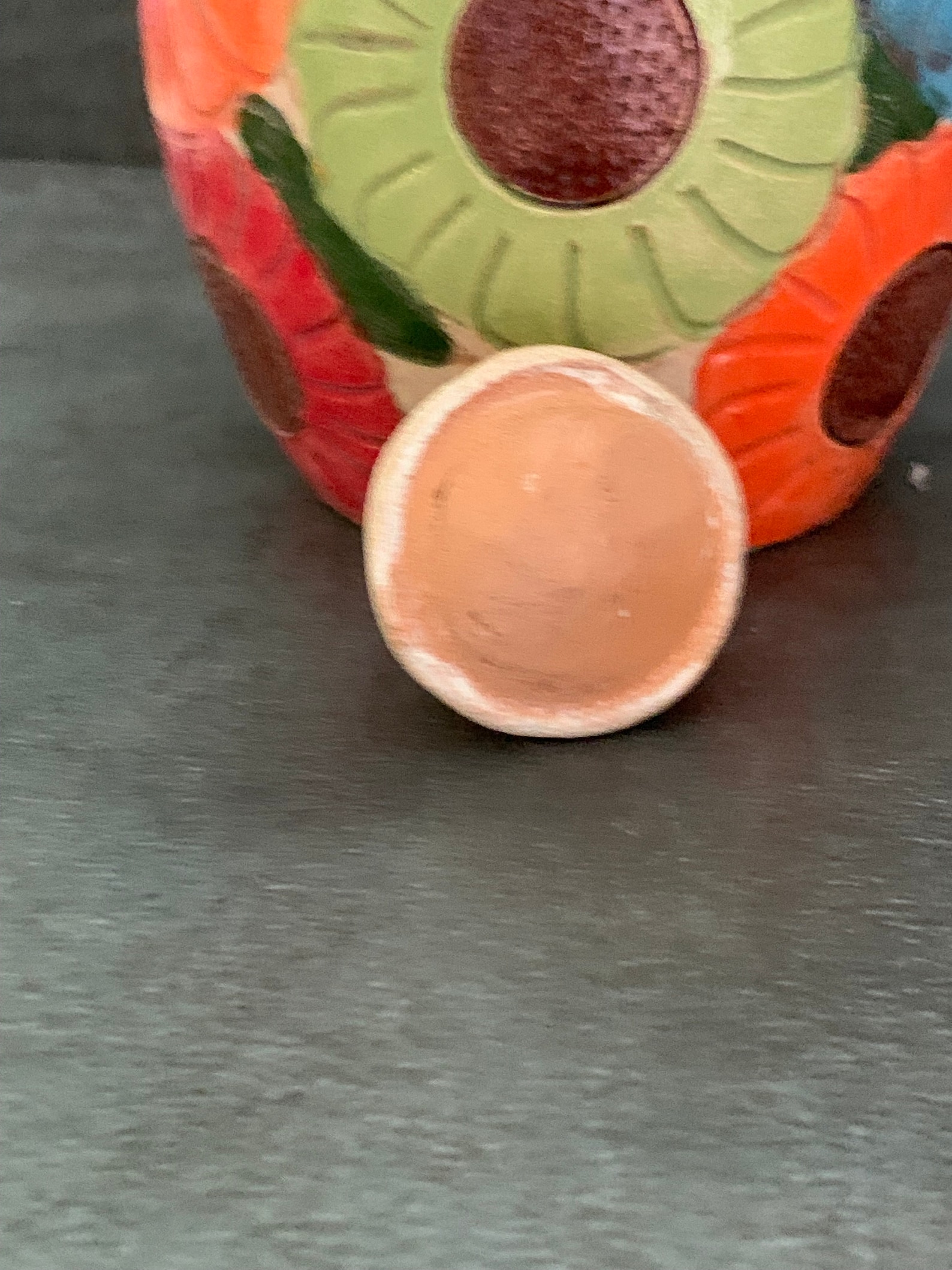 Botella de cerámica zapoteca con tapón: barro rojo pintado con motivos ...