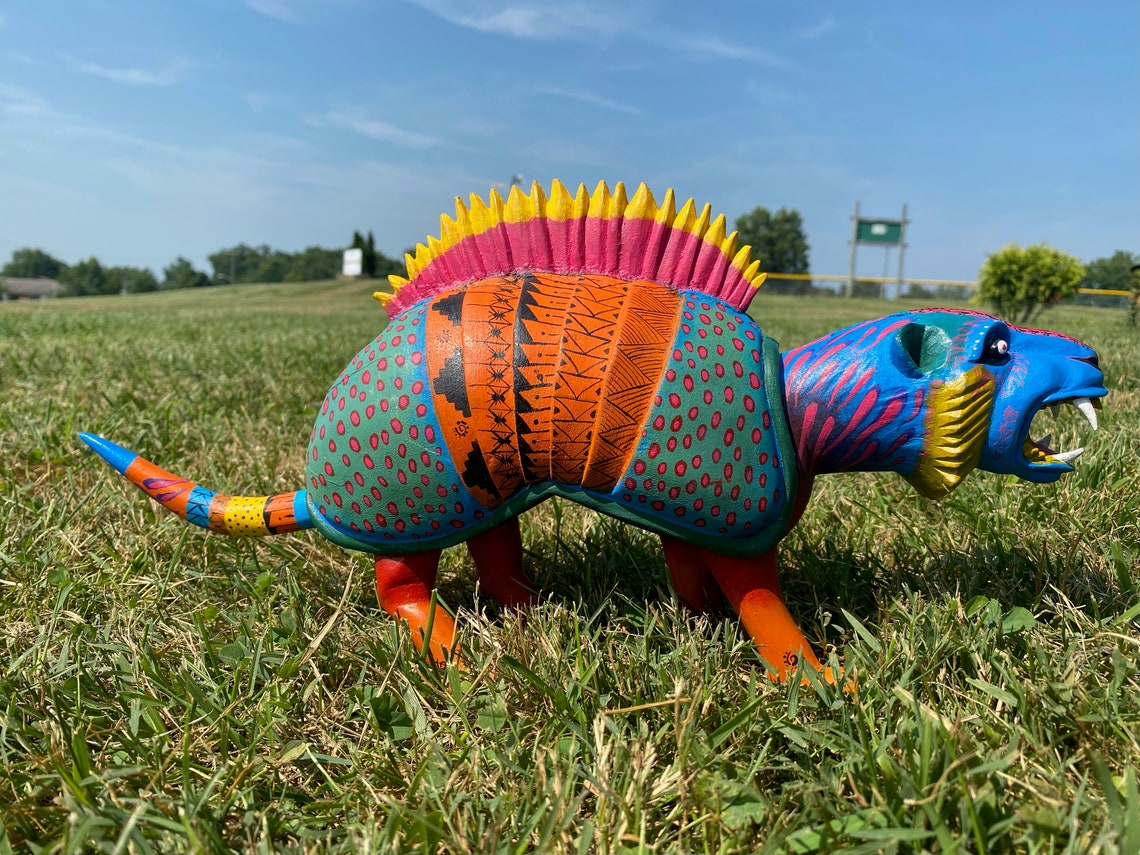 Alebrije Creature Tiger Armadillo Fish Hybrid Indigenous | Etsy
