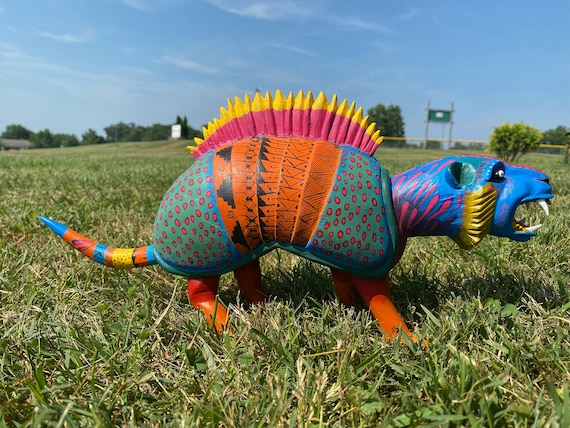Alebrije Creature Tiger Armadillo Fish Hybrid Indigenous | Etsy