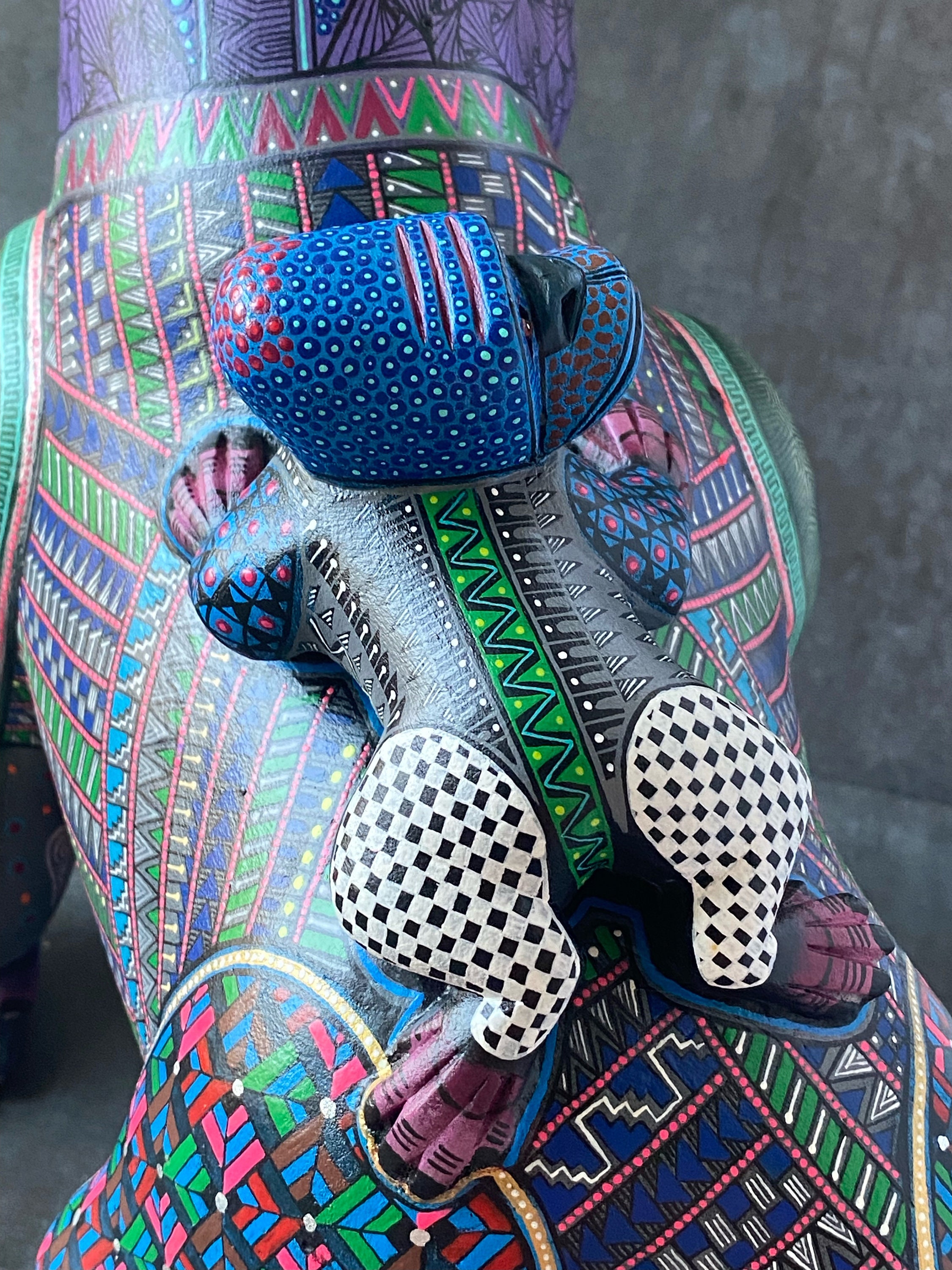 Gorilla Alebrije With Baby by Jesus Morales - Zapotec Toná Art ...