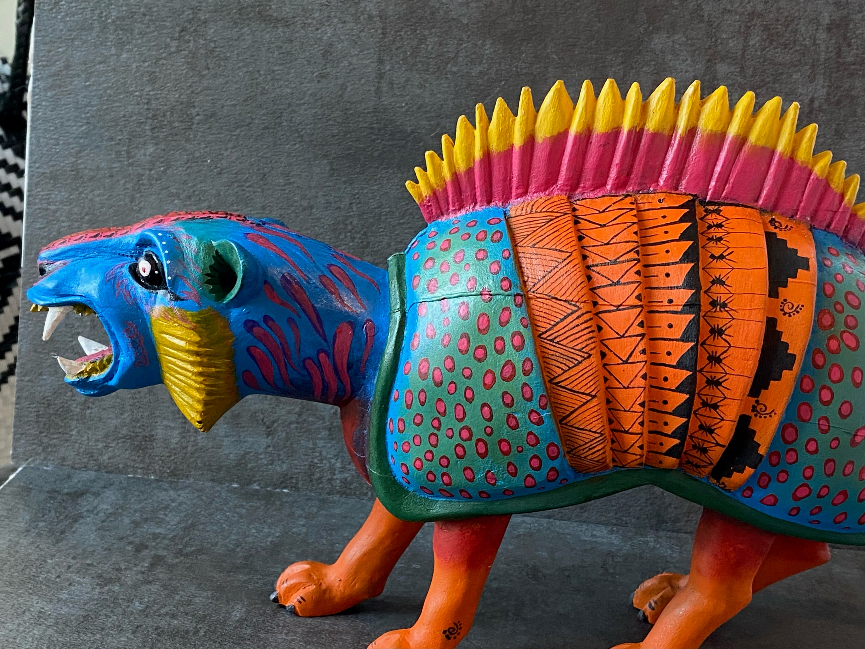 Alebrije Creature Tiger Armadillo Fish Hybrid Indigenous - Etsy Canada