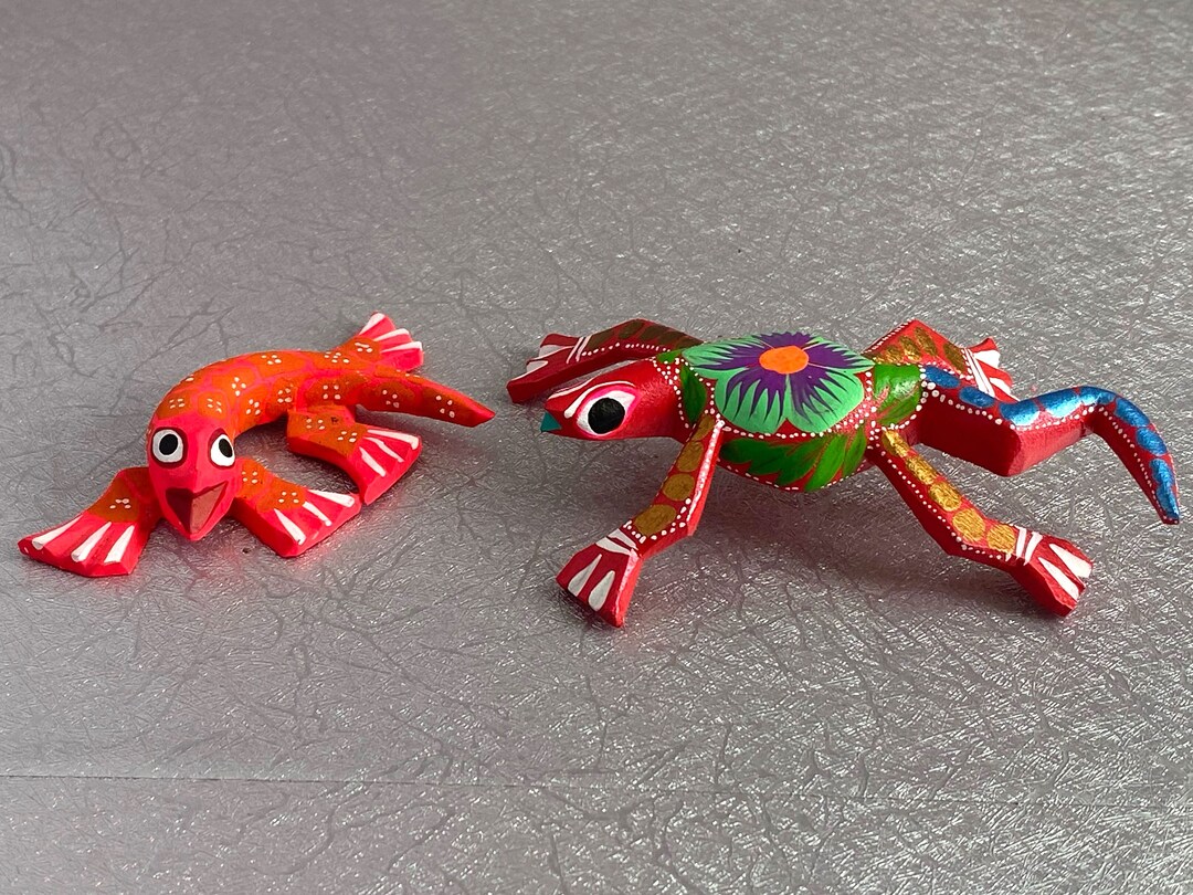 Zapotec Alebrije Lizard Oaxaca Wood Carving Zapotec Art Gift Native ...