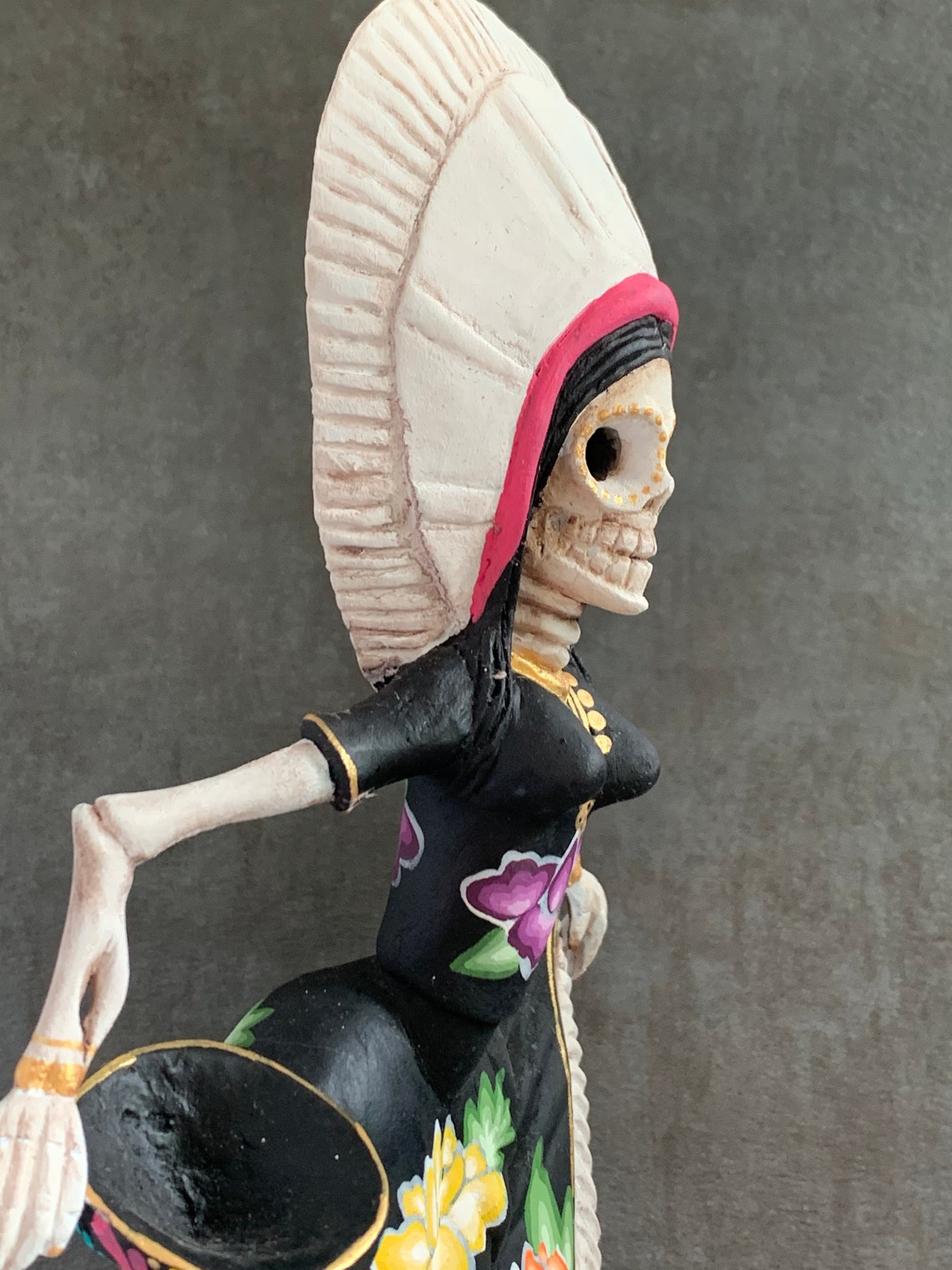 Handpainted Catrina Skeleton Woman Day of the Dead Statue - Etsy Australia