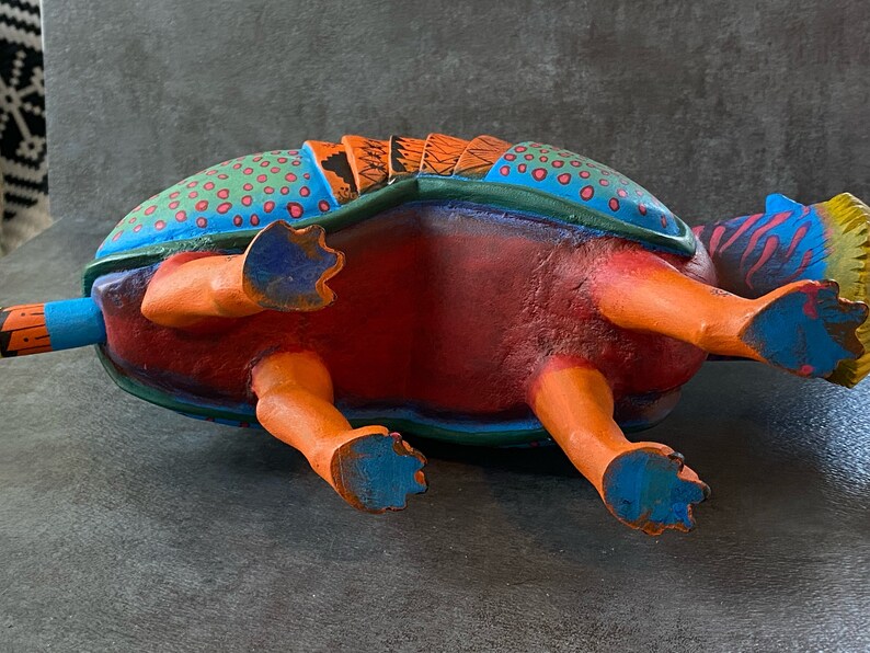 Alebrije Creature Tiger Armadillo Fish Hybrid Indigenous | Etsy