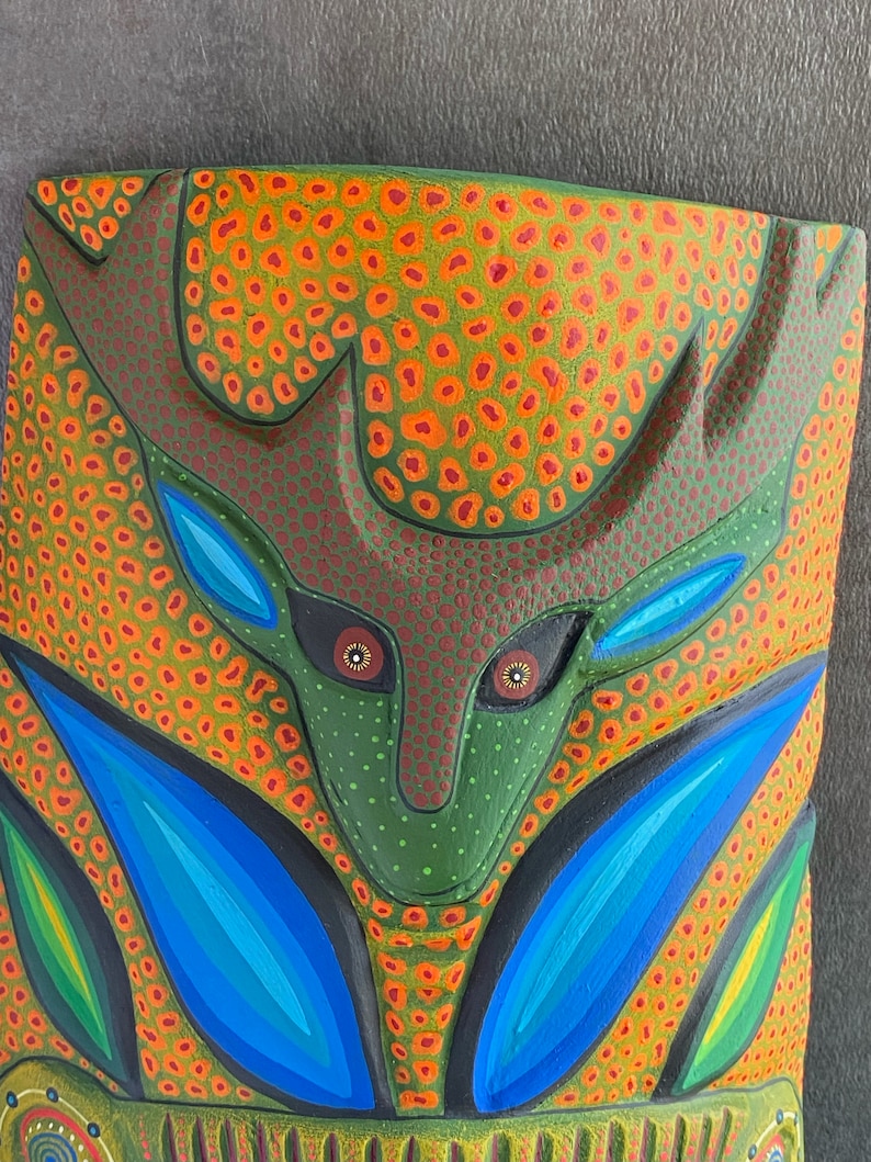 Zapotec Nahual Mask: Hand-carved Mexican Deer Shifter Art by Jesus ...