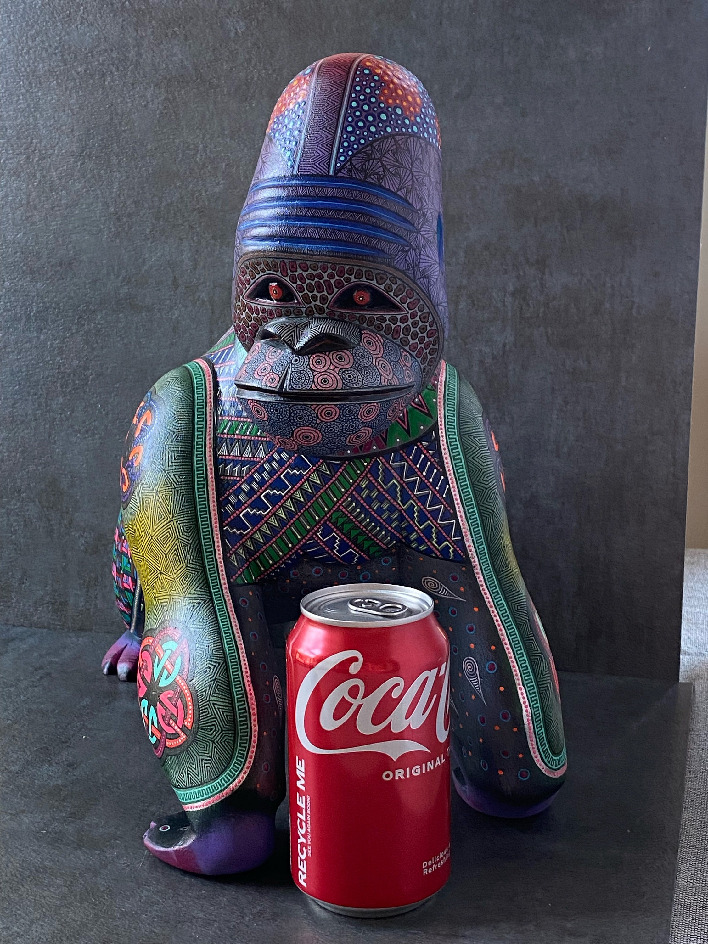 Gorilla Alebrije With Baby by Jesus Morales - Zapotec Toná Art ...