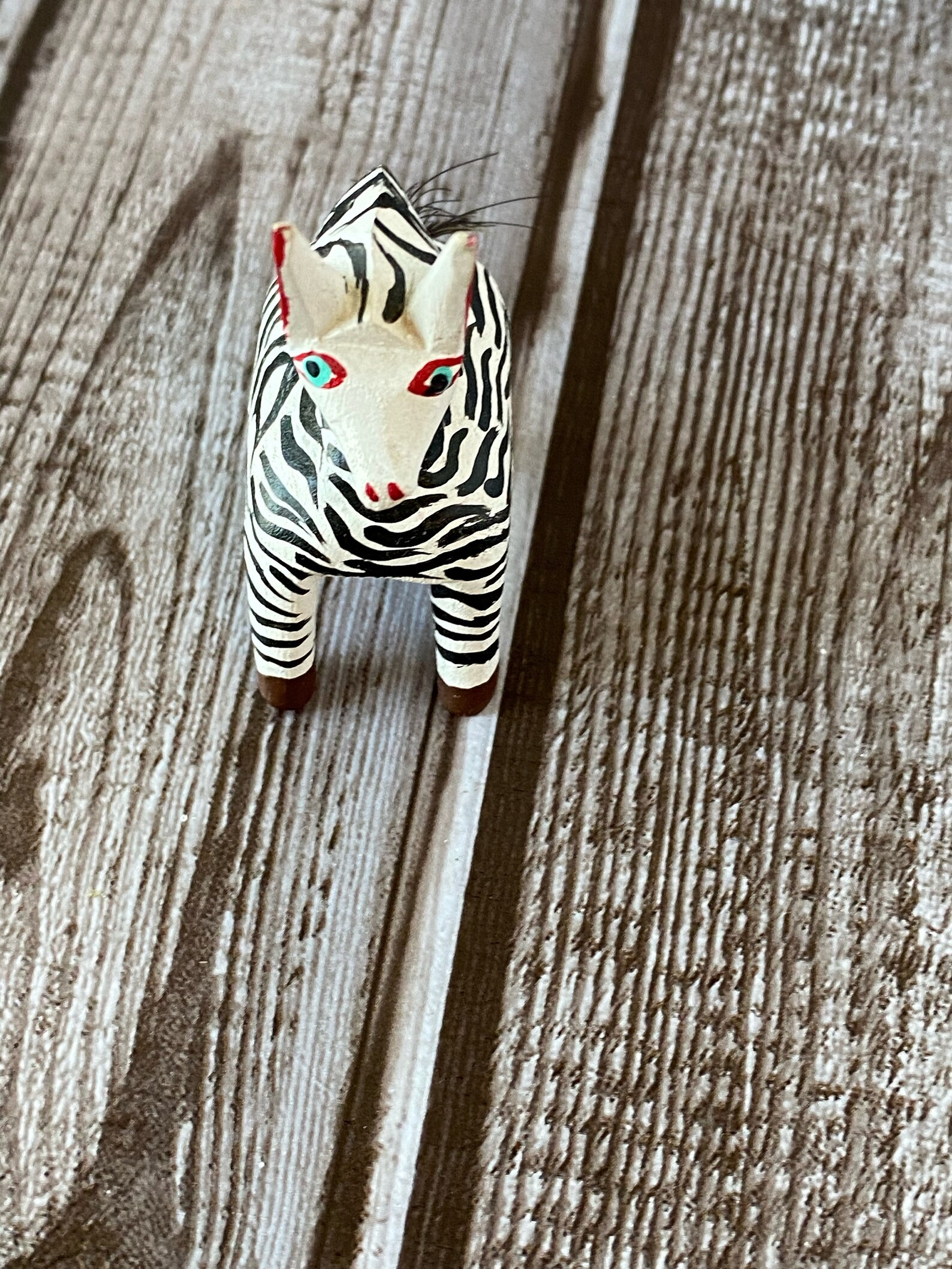 Zapotec Alebrije Zebra Miniature Wood Sculpture From Oaxaca - Etsy