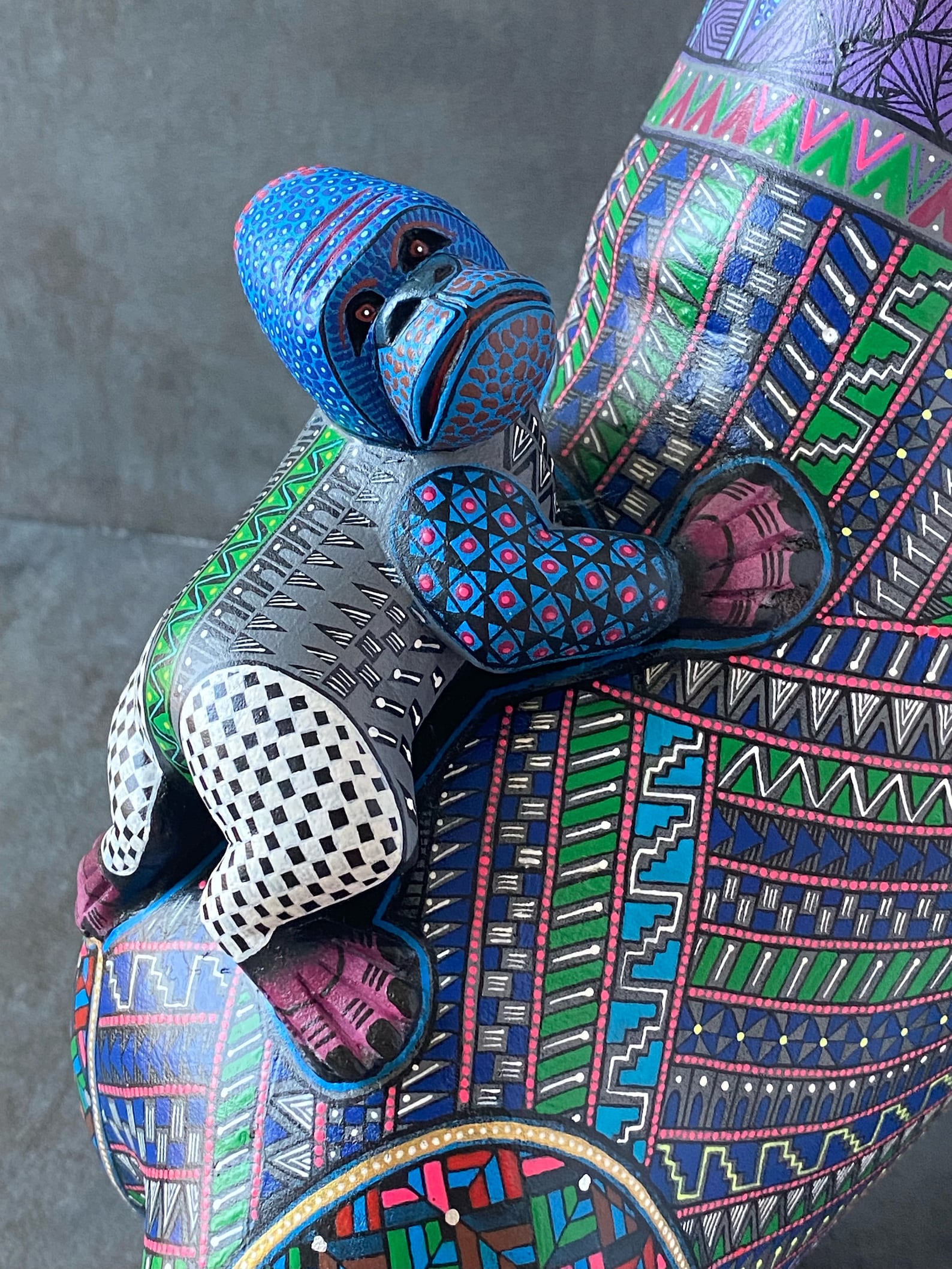 Gorilla Alebrije With Baby by Jesus Morales - Zapotec Toná Art ...