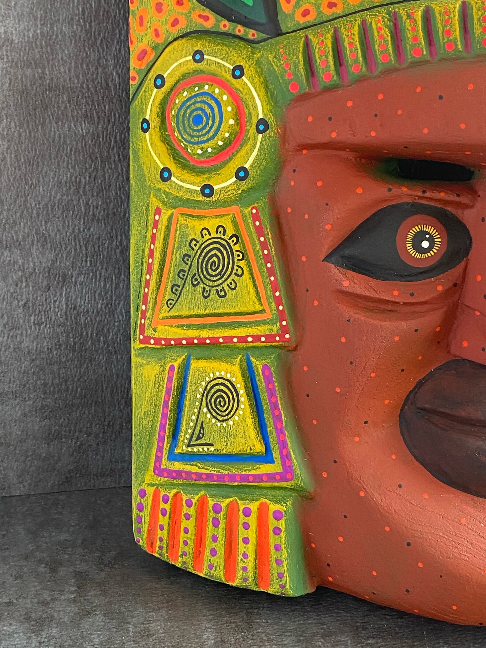 Zapotec Nahual Mask: Hand-carved Mexican Deer Shifter Art by Jesus ...