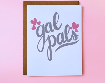 Gal Pals Friendship Card - Etsy