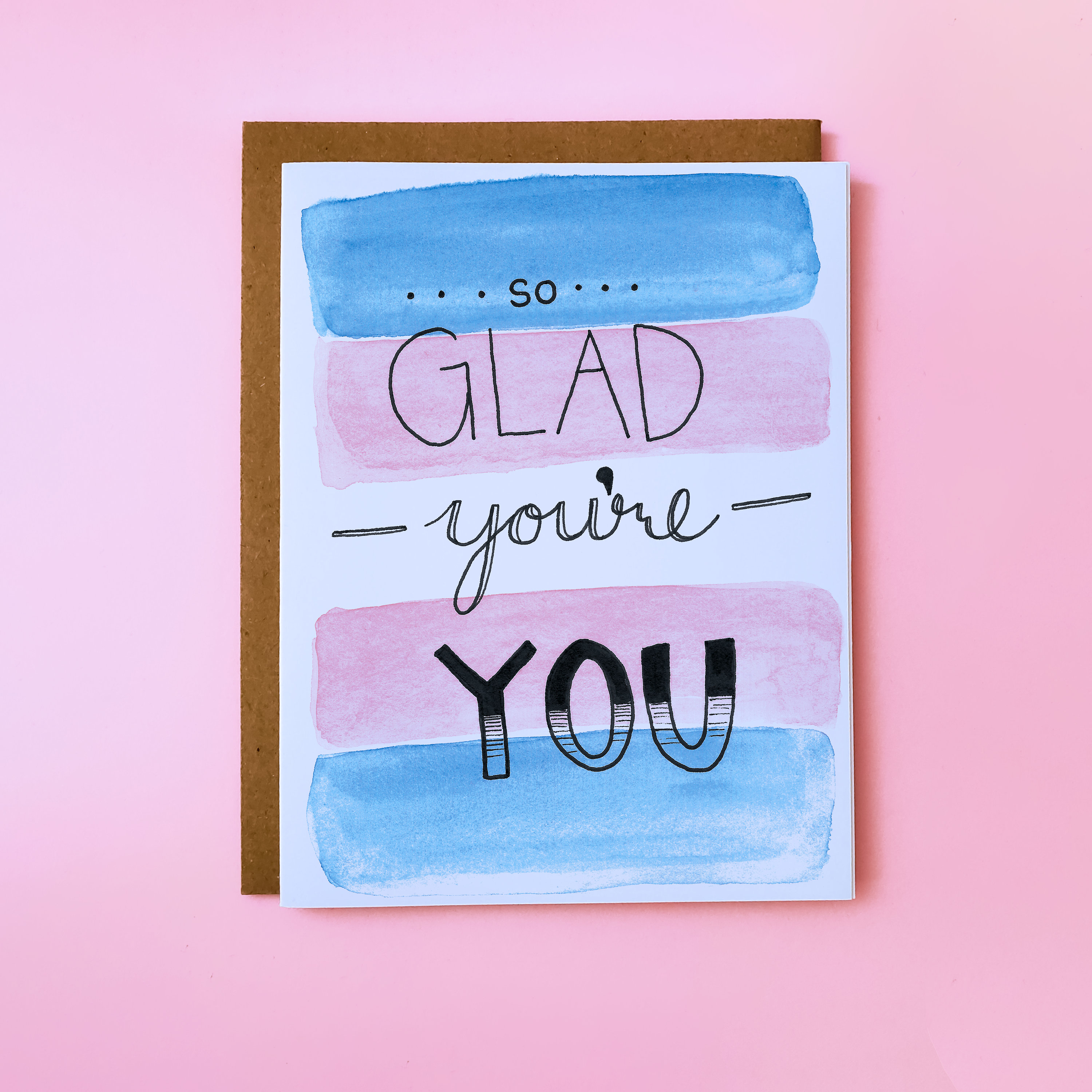 Cute Transgender Love Cards, Trans Pride Cards - so Glad You're You ...