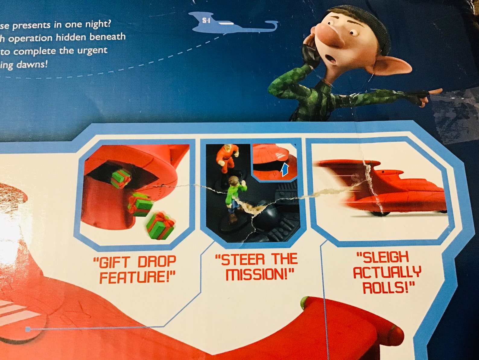 Arthur Christmas Vehicle S1 Sleigh W/ Figures & Gift - Etsy