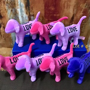 Victorias Secret Plush Mini Colorful Velor Plush Dogs Lot 4 - Etsy