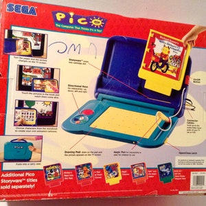 Vintage SEGA Pico Interactive Learning System #49001 Bundle + W/2 Games ...