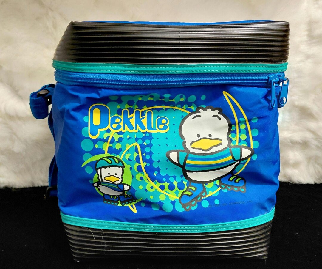 Vintage 1997 Sanrio Pekkle Duck Insulated Double Zip Cooler W ...