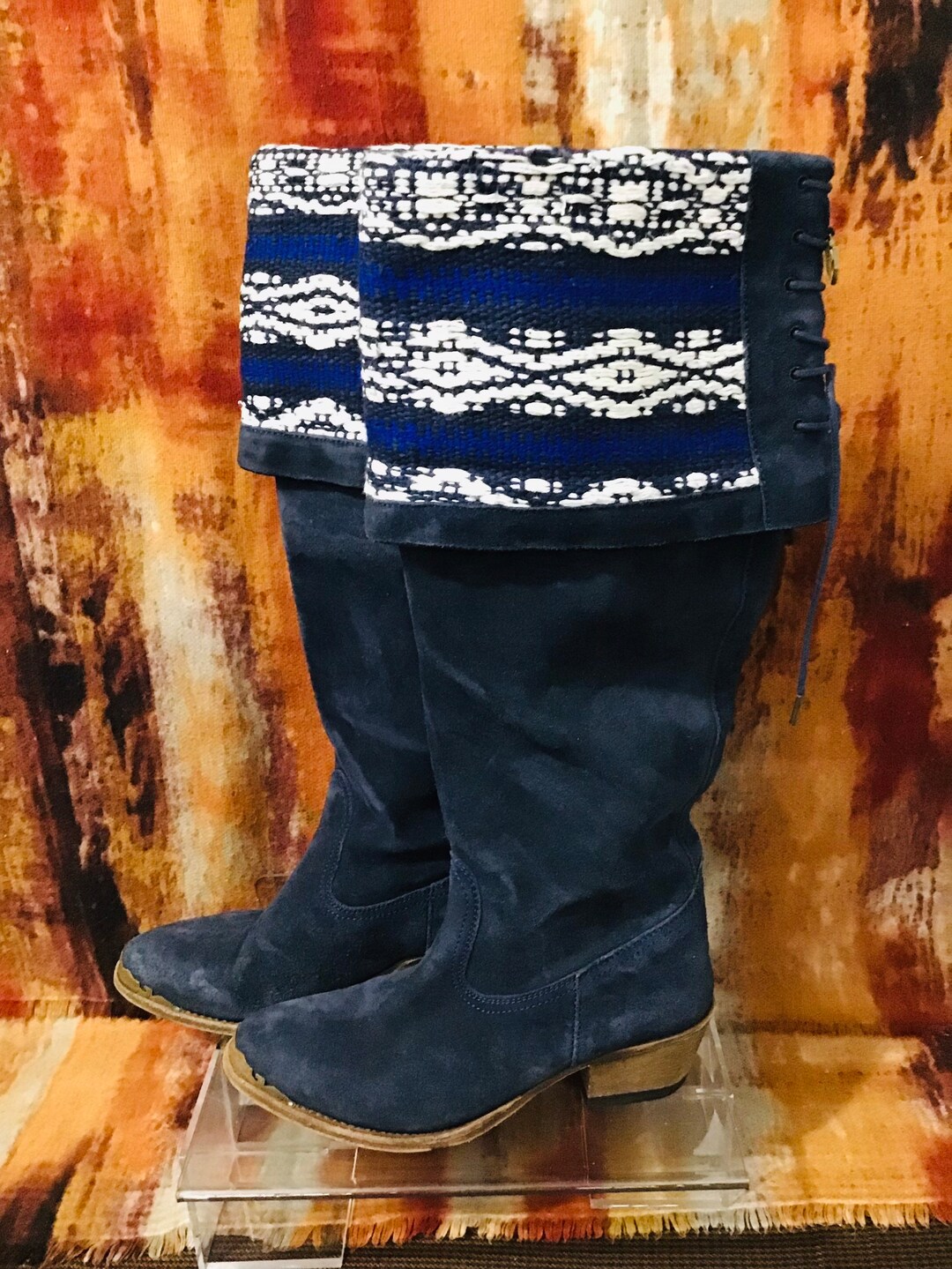 Cobra Society Zeus Over the Knee Boots With Tapestry EU38/US7.5-8 Rare ...
