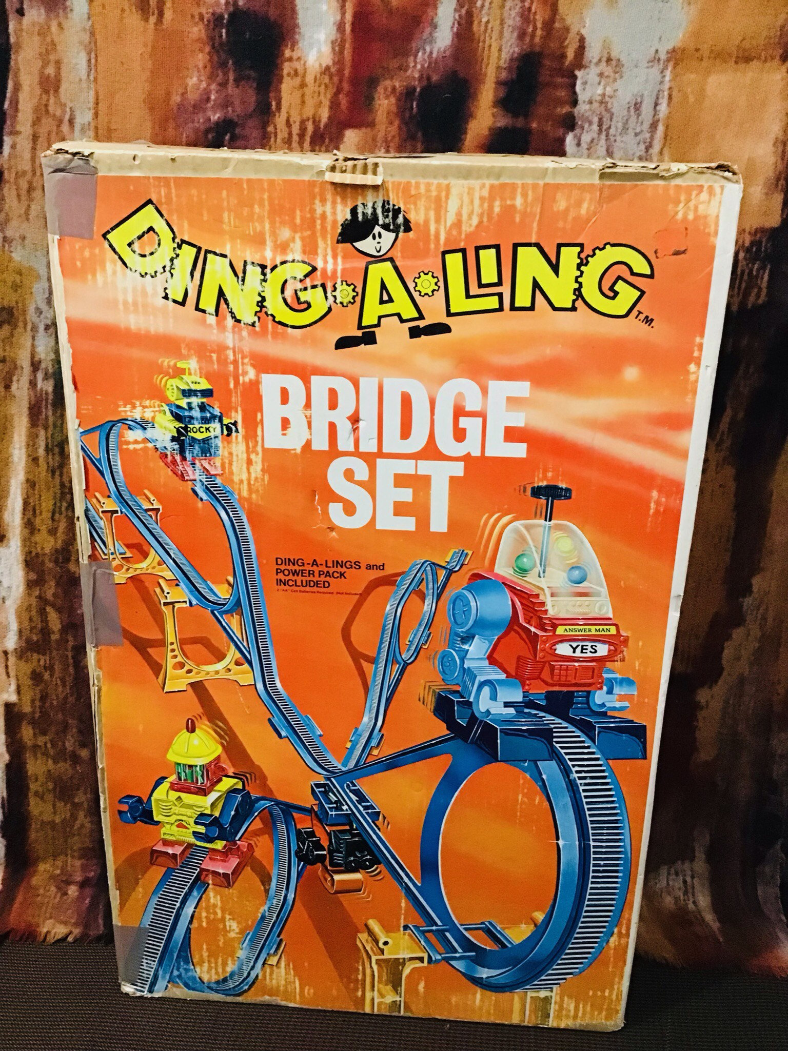 Vintage 1971 Topper Toys Ding A Ling Bridge Set With 5 Robots - Etsy