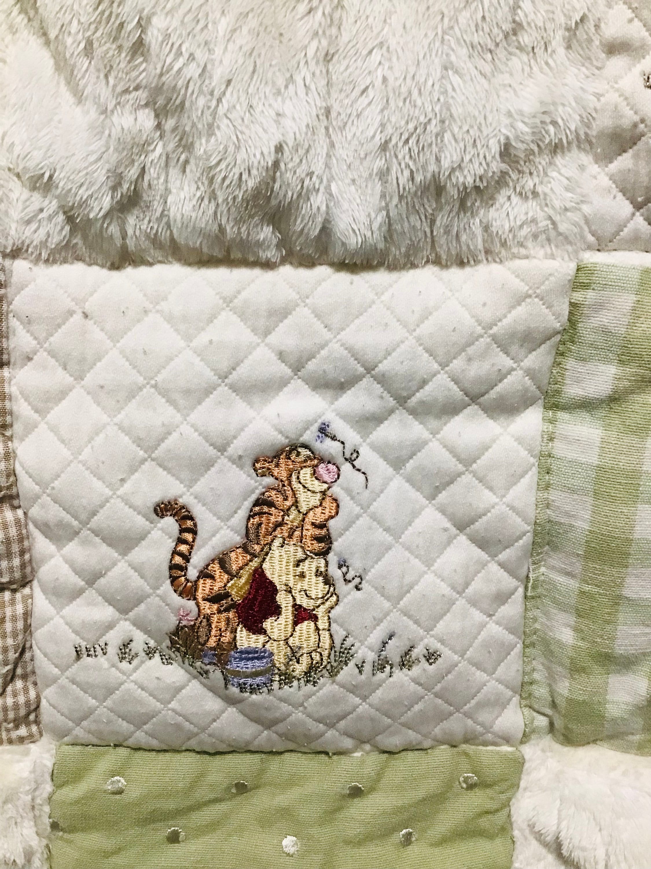 Kidsline Disney Winnie the Pooh Plaid Crib Quilt Comforter - Etsy