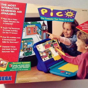 Vintage SEGA Pico Interactive Learning System #49001 Bundle + W/2 Games ...