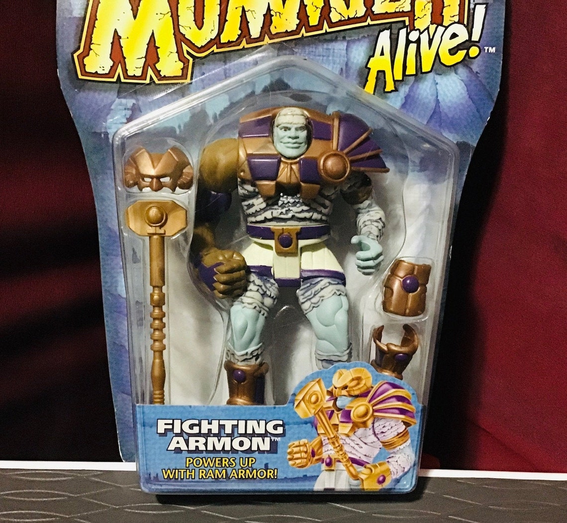 Kenner Mummies Alive Fighting Armon Powers up With Ram Armor Figure ...