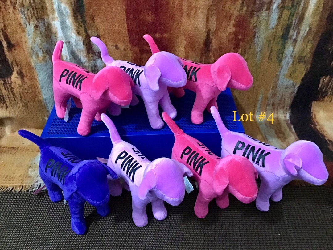 Victorias Secret Plush Mini Colorful Velor Plush Dogs Lot 4 - Etsy