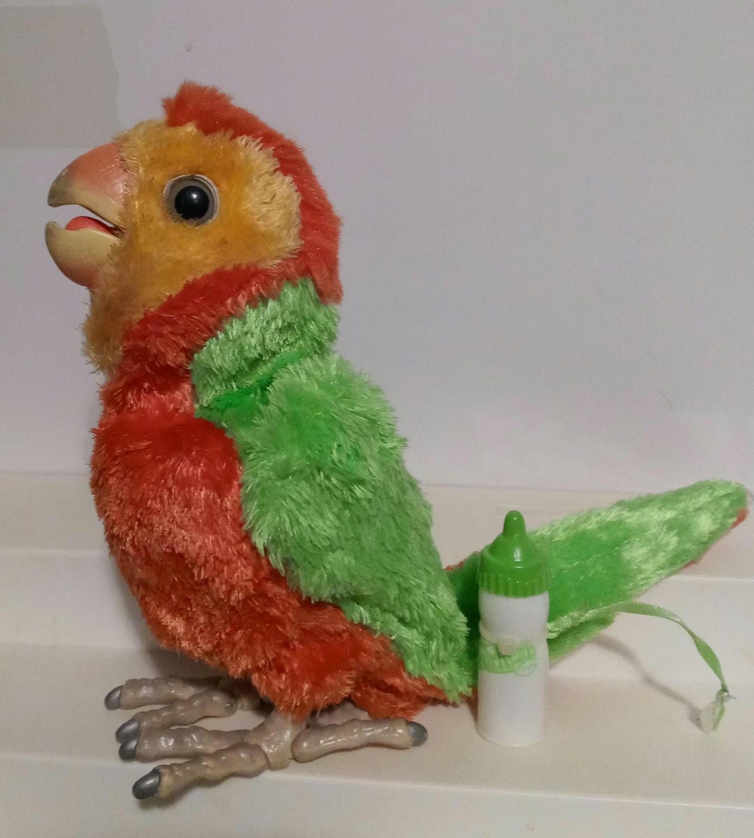 Vintage 2007 Hasbro Furreal Fur Real Friends Baby Parrot Bird Tiki W ...