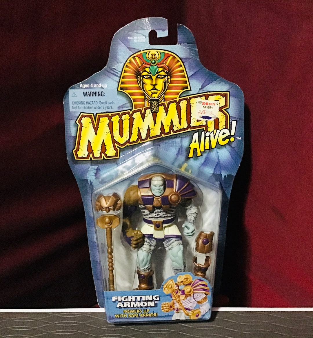Kenner Mummies Alive Fighting Armon Powers up With Ram Armor Figure ...