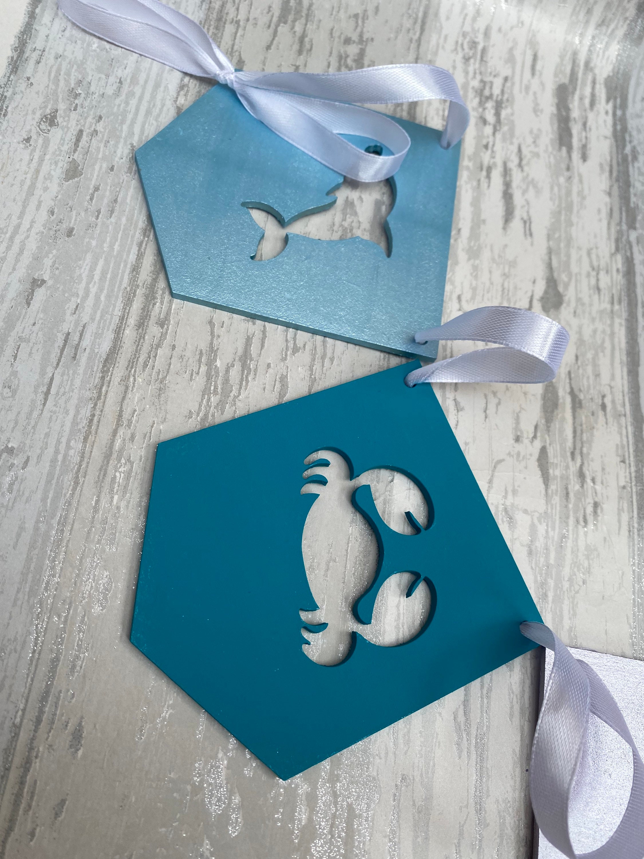 Banderines de animales marinos banderines de vida marina - Etsy México